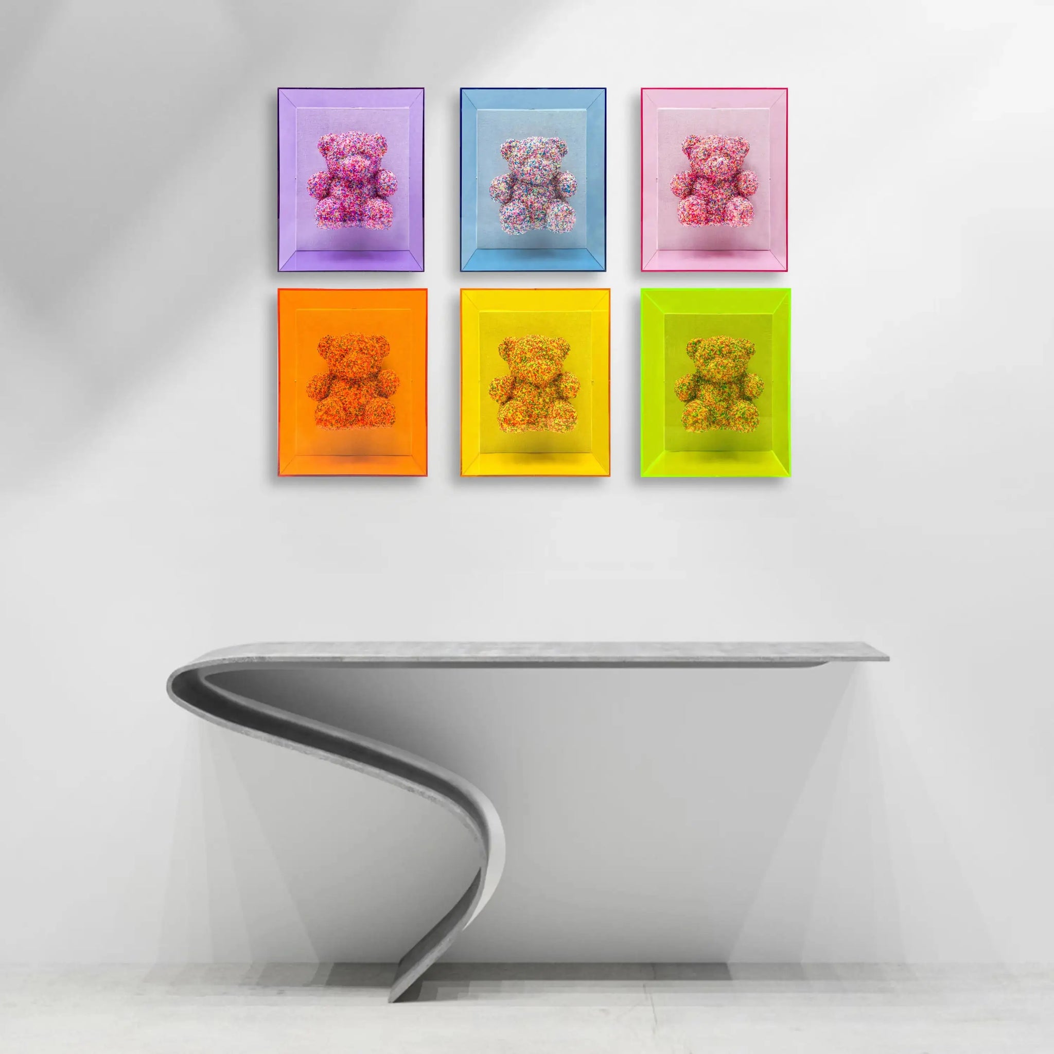 Sprinkle Gummy Bear Wall Art | Pop Sculpture | Interior Moderna