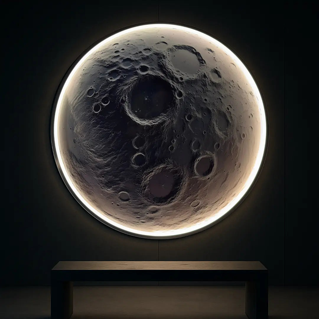 Silent Moon | LED Moon Wall Sculpture | Interior Moderna
