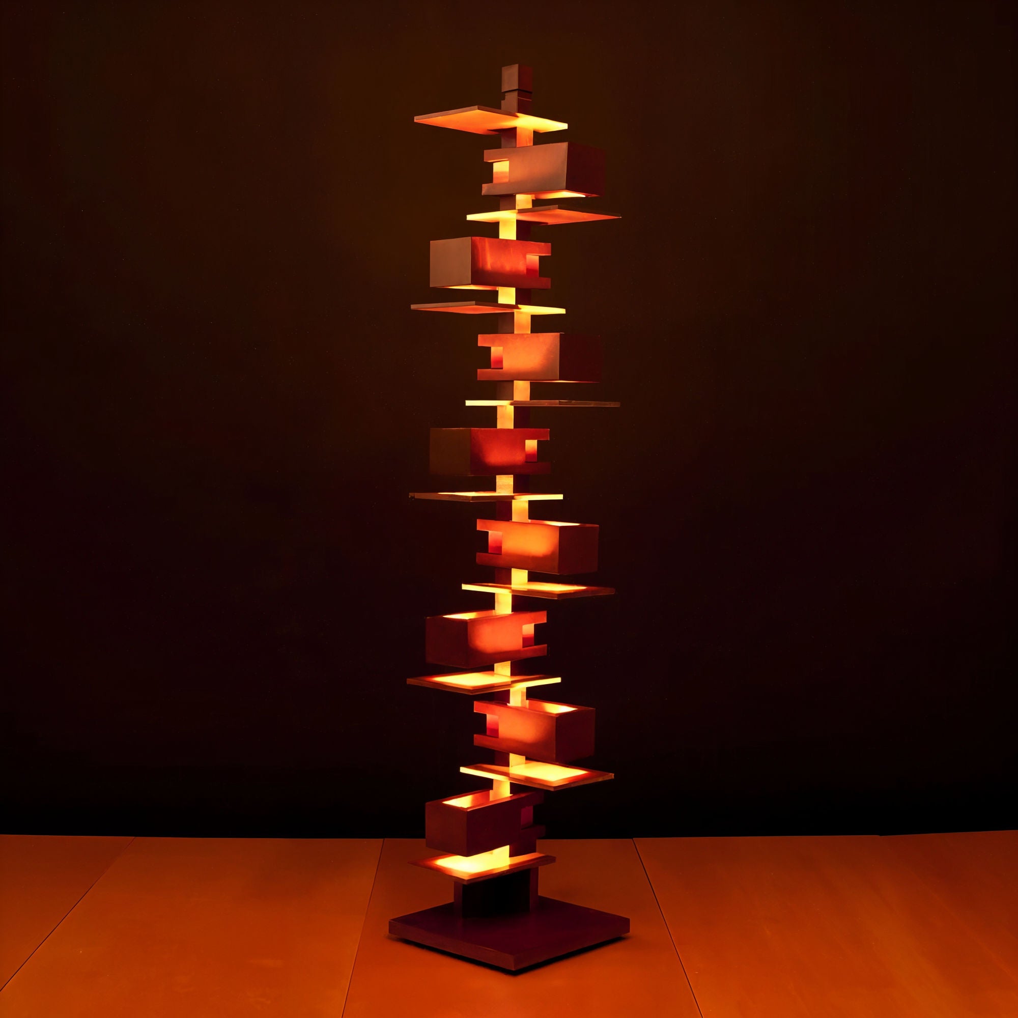 Jenga Lamp | Modern Stacked Tower Floor Light | Interior Moderna