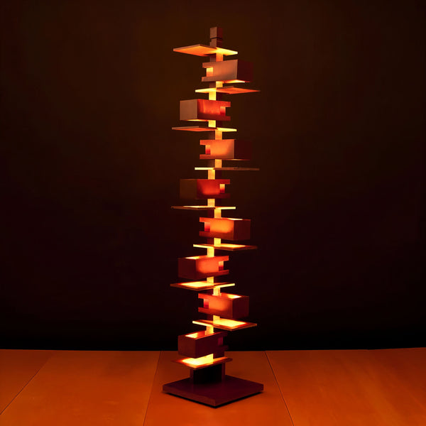 Jenga Lamp | Modern Stacked Tower Floor Light | Interior Moderna